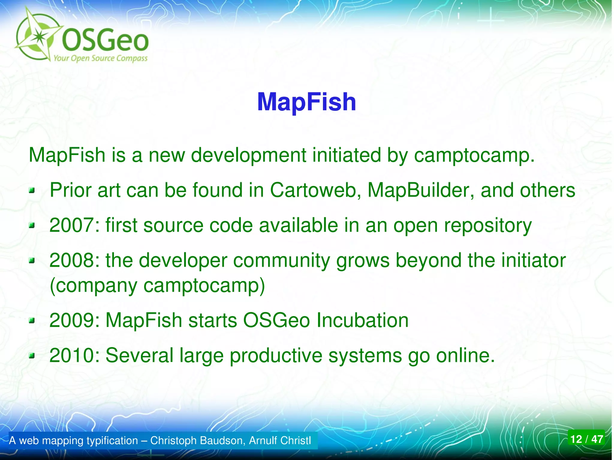 OSGeo Web Mapping Software Comparison | PPT