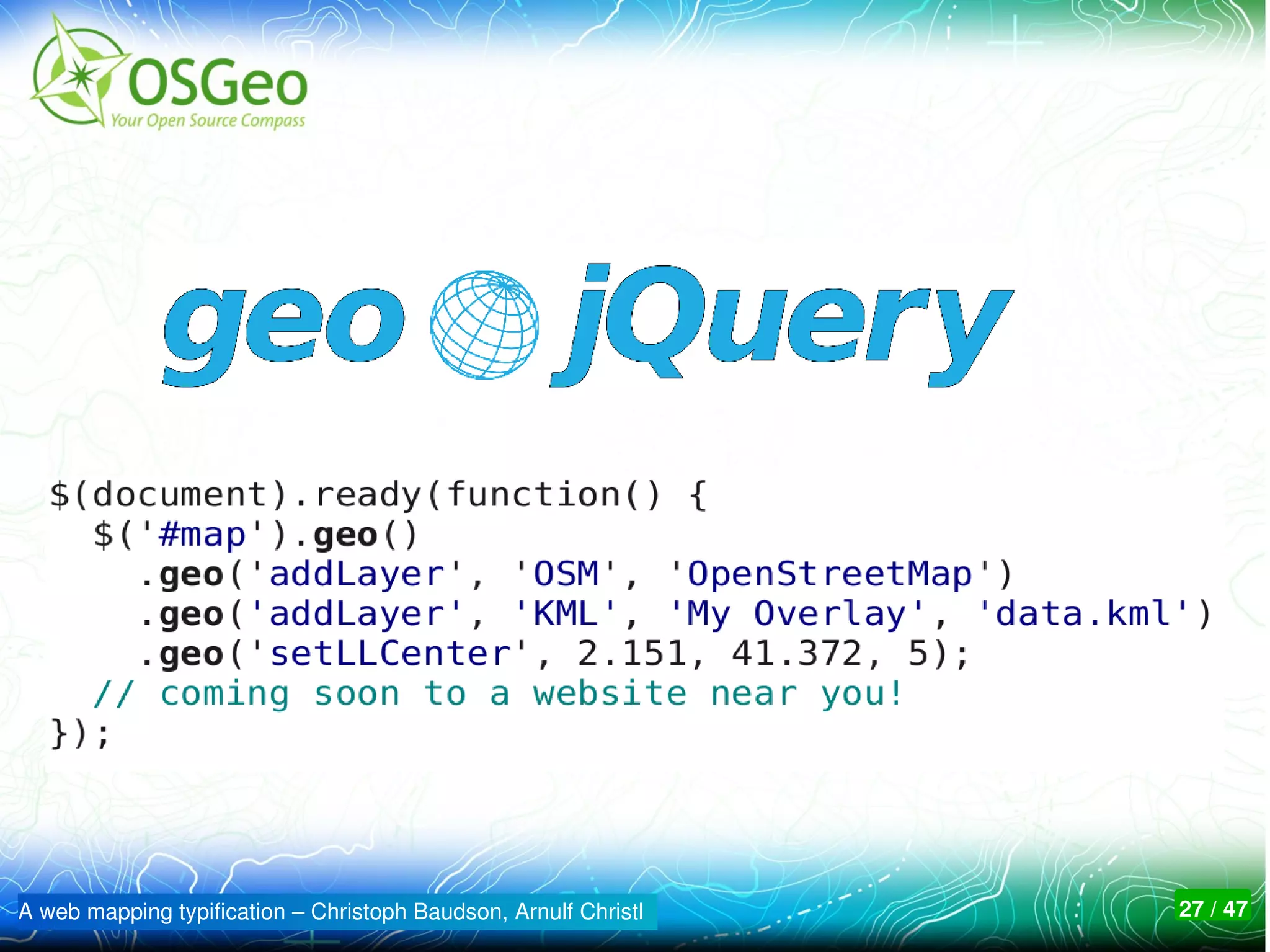OSGeo Web Mapping Software Comparison | PDF | Web Design and HTML | Internet