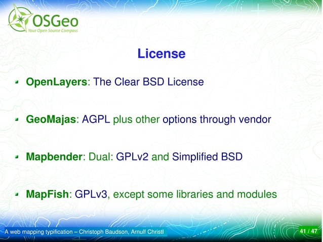OSGeo Web Mapping Software Comparison | PDF | Web Design and HTML | Internet