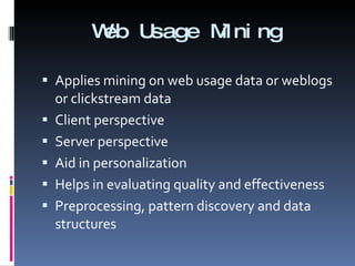 Web Mining | PPT