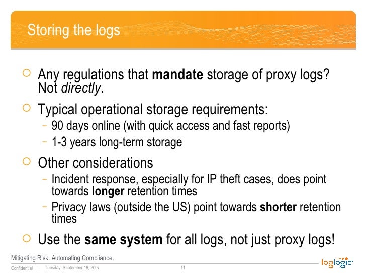 Web Proxy Log Analysis And Management 2007 