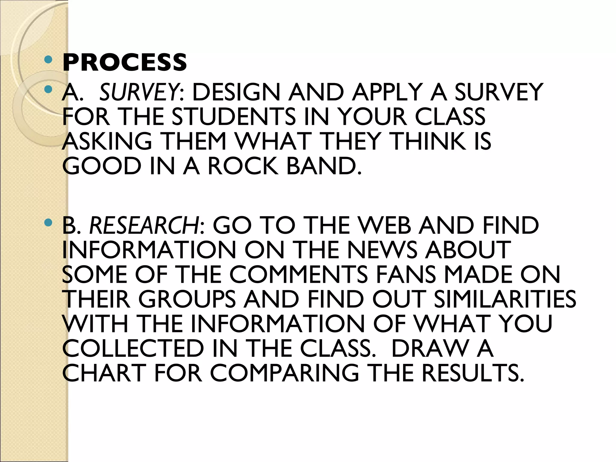 Web Quest Sample | PPT | Music | Entertainment