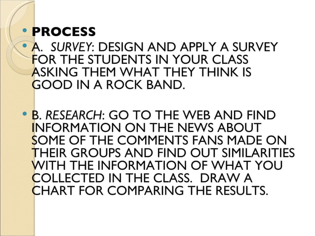 Web Quest Sample | PPT | Music | Entertainment