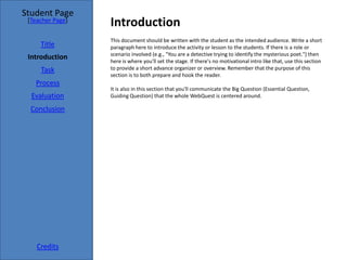 Web quest-template-pdf-format1371 | PPT | Free Download