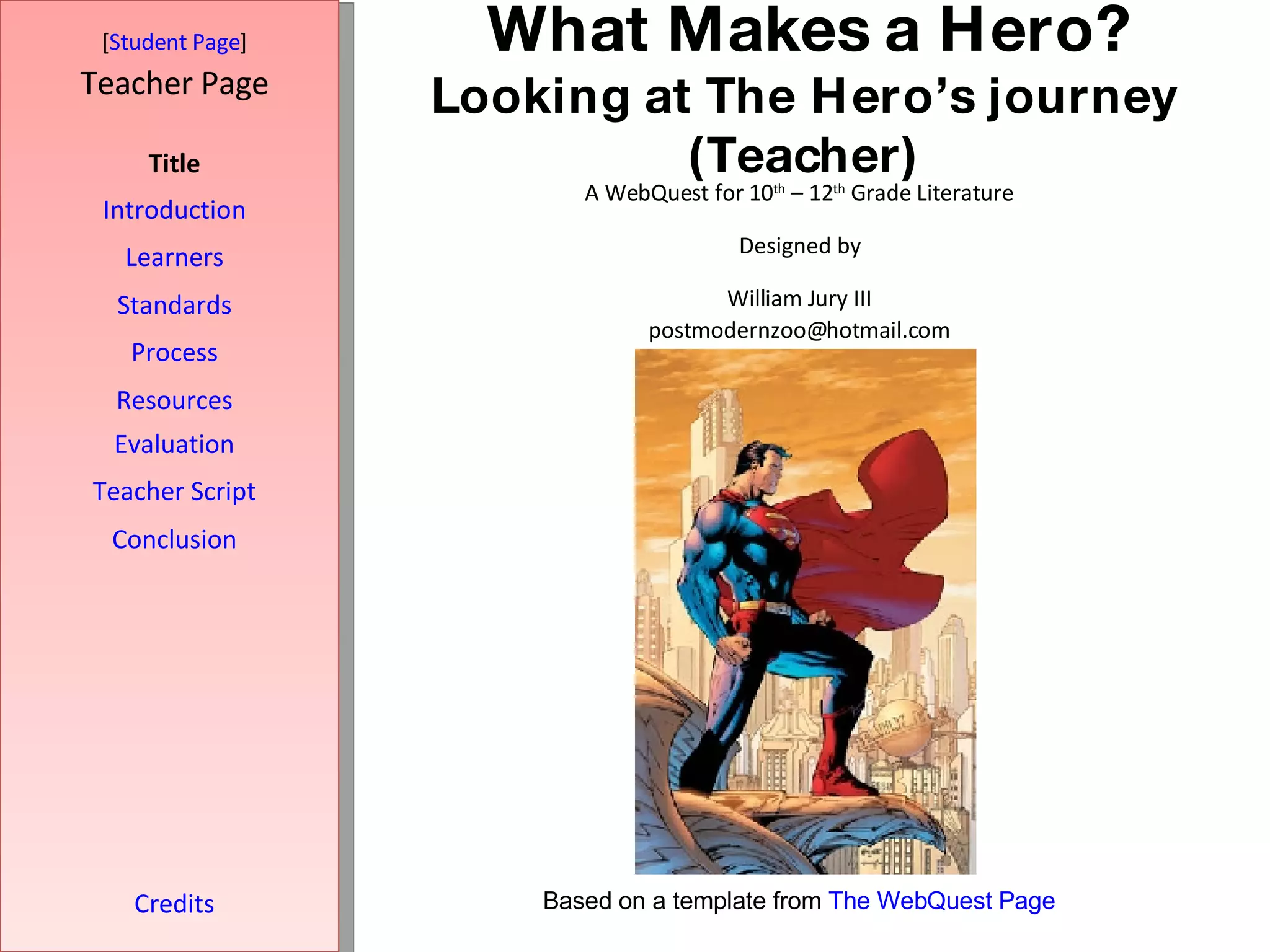 Web Quest The Heros Journey | PPT