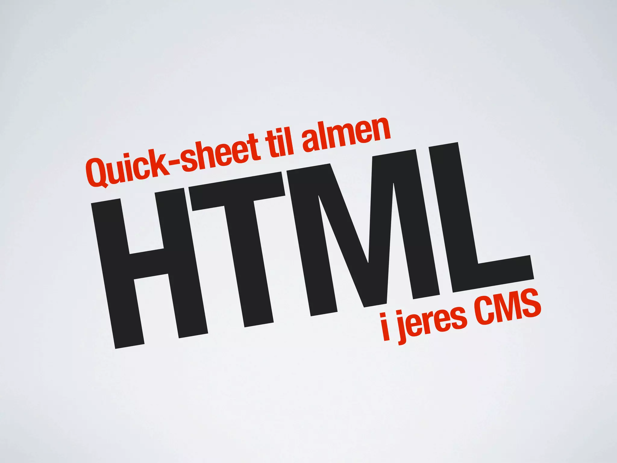 HTML Quick Sheet 2012 | PPT