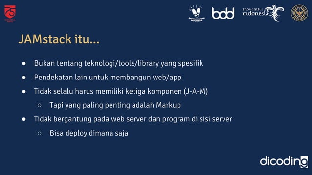 Berkenalan dengan Arsitektur JAMstack-Rizqy Hidayat (Product Engineer-Dicoding) | PDF