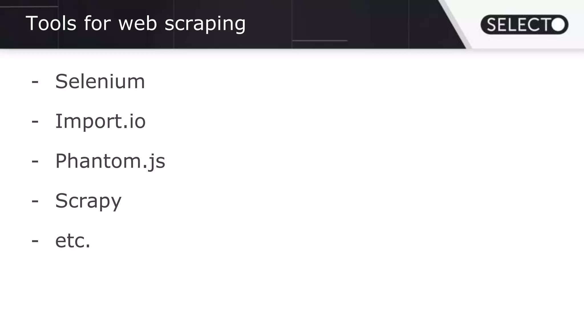 Web scraping | PPTX