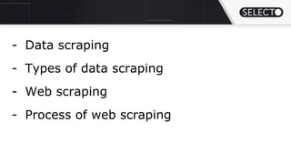 Web scraping | PPTX