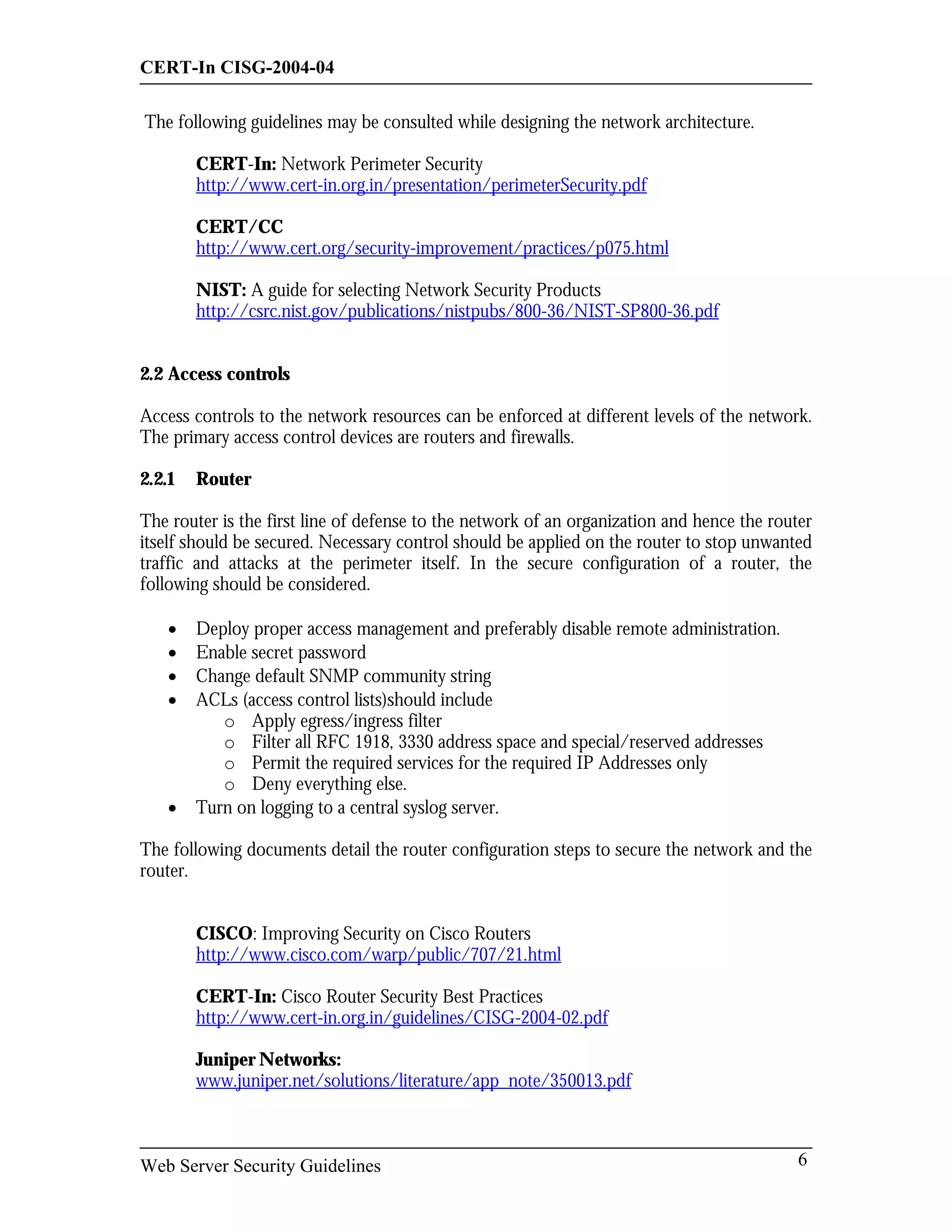 Web Server Security Guidelines | PDF