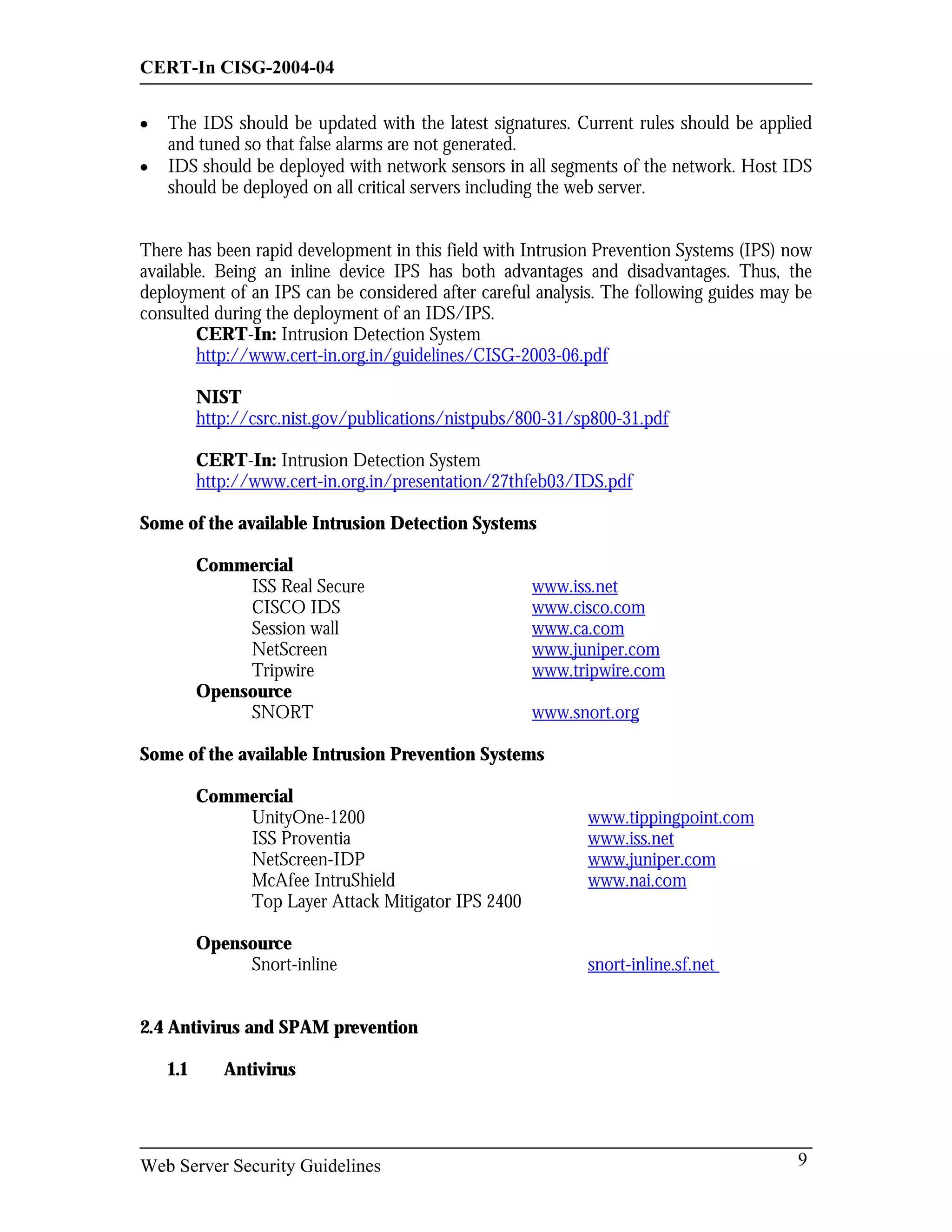 Web Server Security Guidelines | PDF