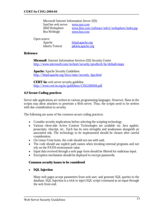 Web Server Security Guidelines | PDF