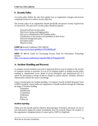 Web Server Security Guidelines | PDF