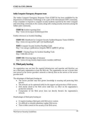 Web Server Security Guidelines | PDF