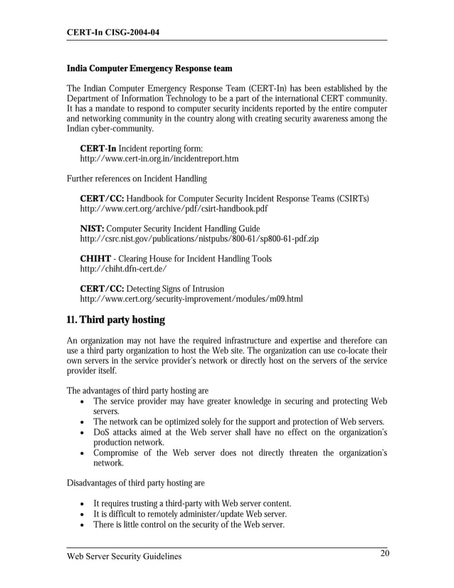 Web Server Security Guidelines | PDF