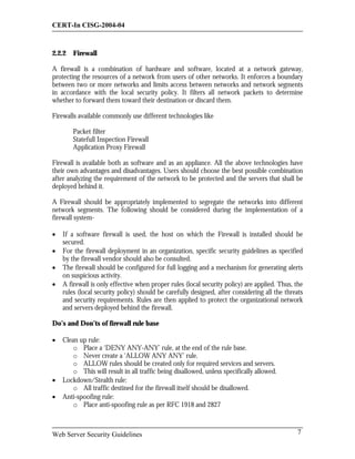 Web Server Security Guidelines | PDF