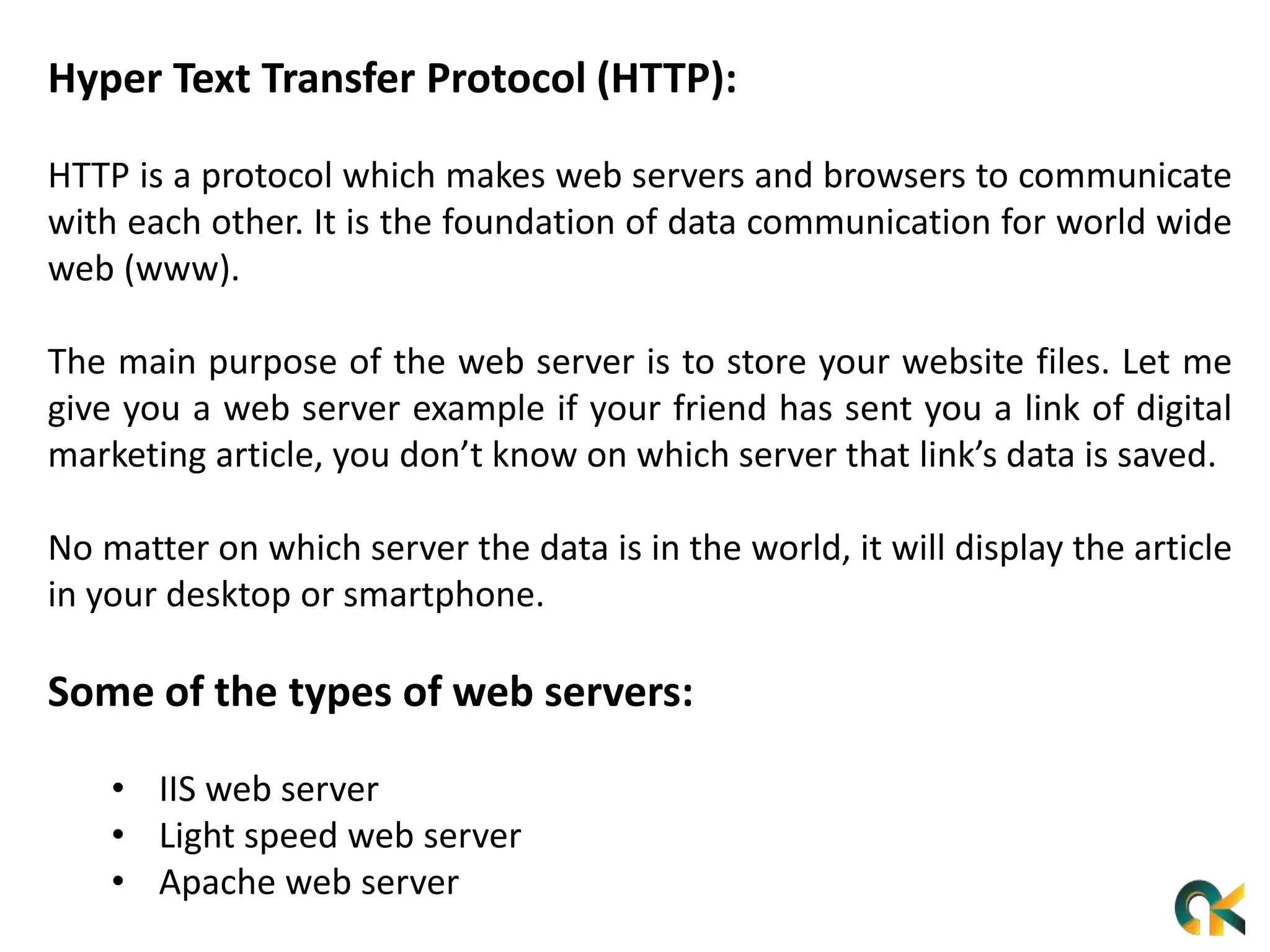 Web server and web-hosting | PPTX