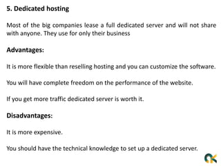 Web server and web-hosting | PPTX