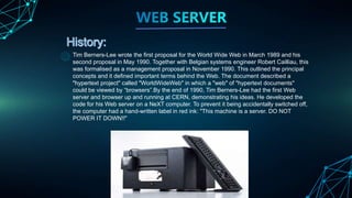 Web-Server & It's Architecture.pptx | Cloud Computing | Internet
