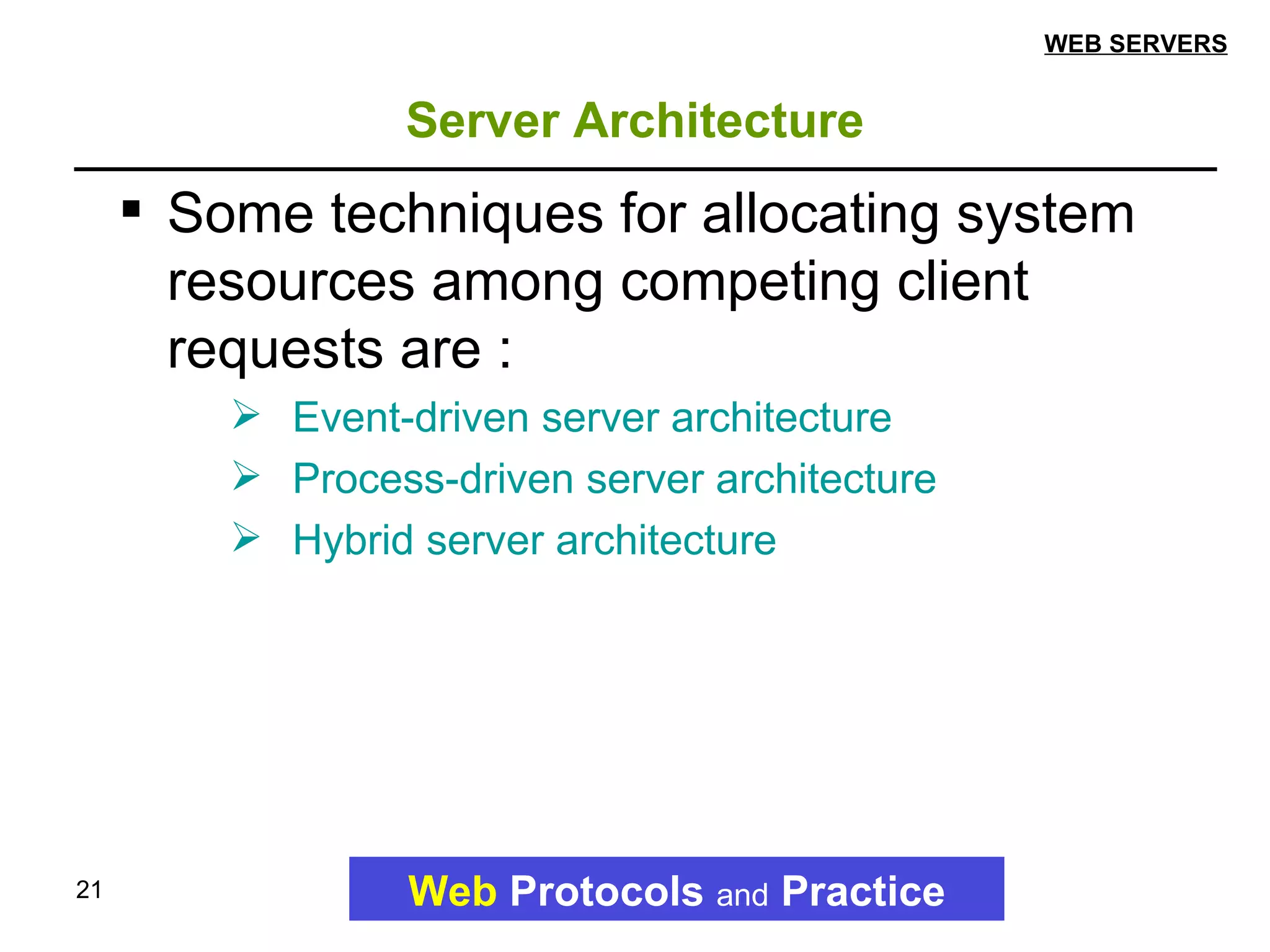 Web Servers (ppt) | PPT