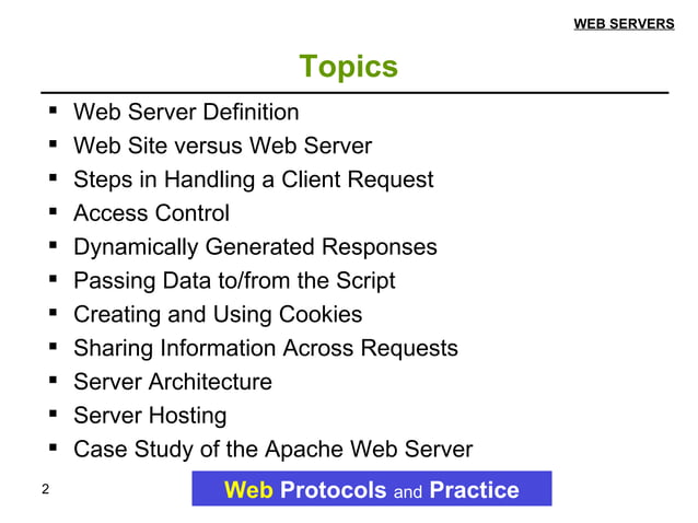 Web Servers (ppt) | PPT | Web Hosting | Internet