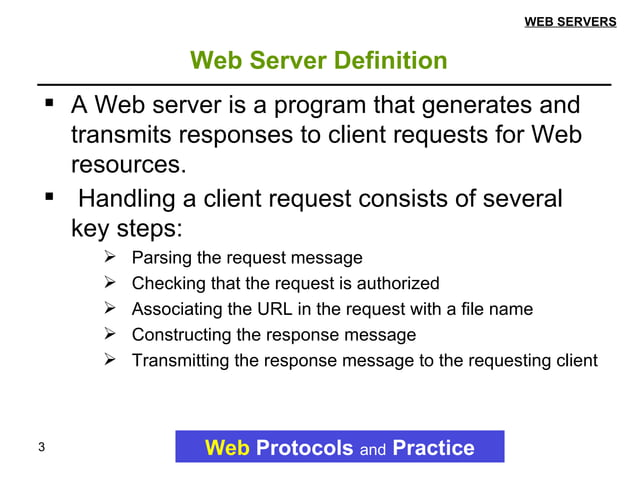 Web Servers (ppt) | PPT | Web Hosting | Internet