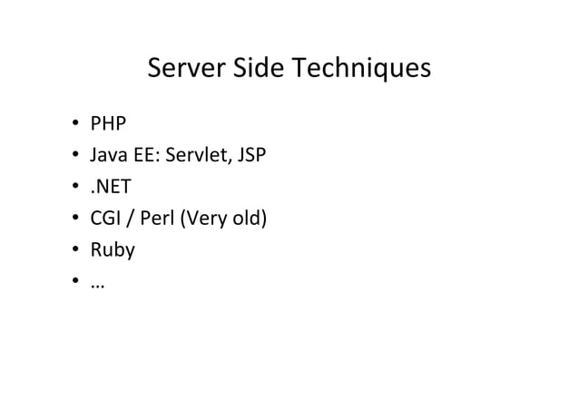 Intro to Dynamic Web Pages | PPT