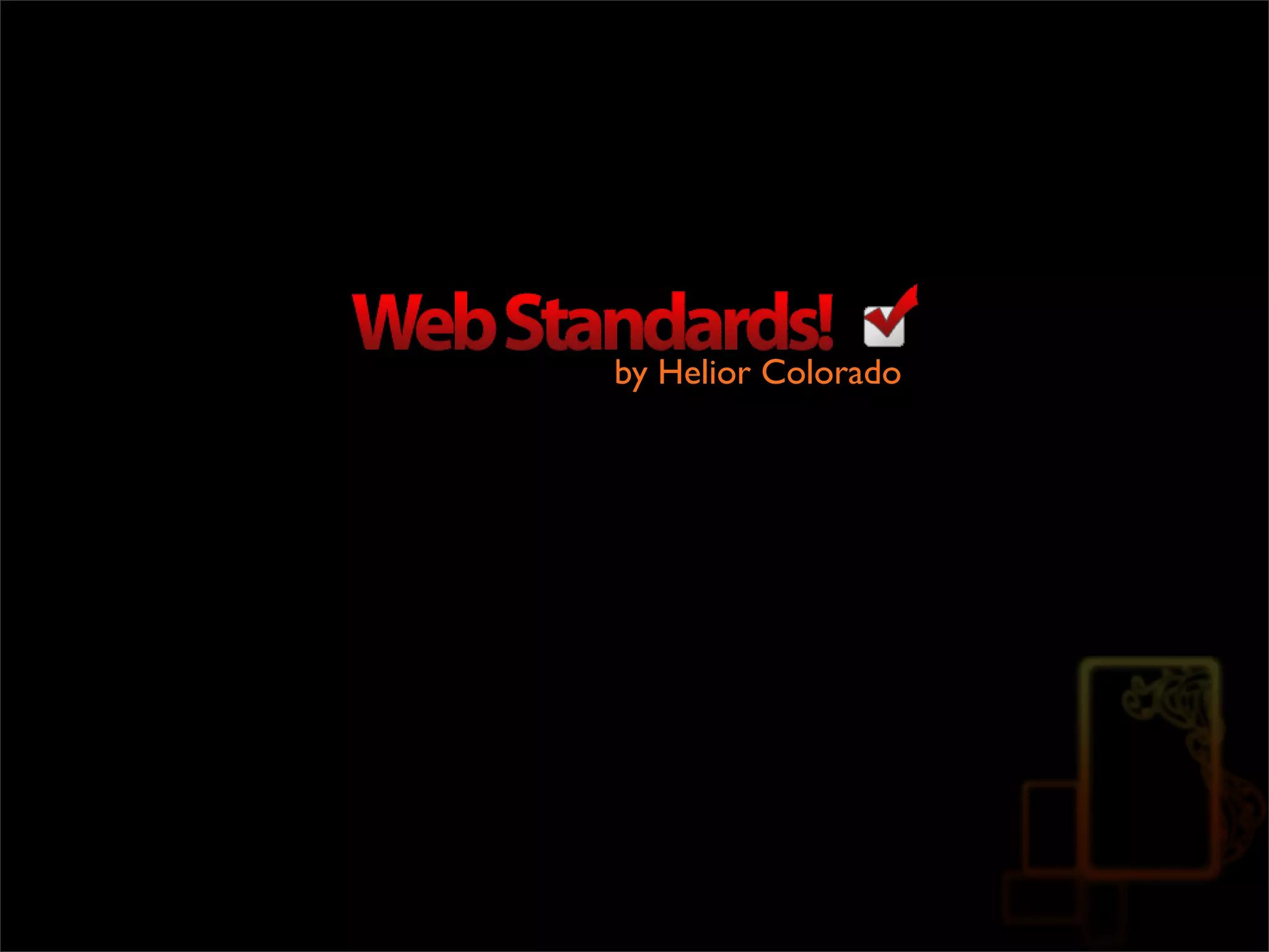 Web Standards | PDF