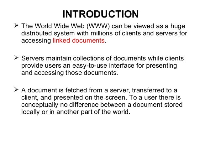 introduction to Web system