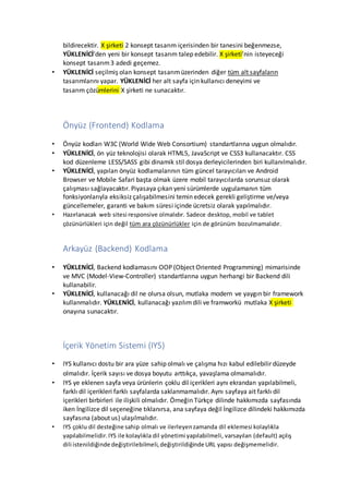 Web Tasarim Teknik Sartnamesi | DOCX