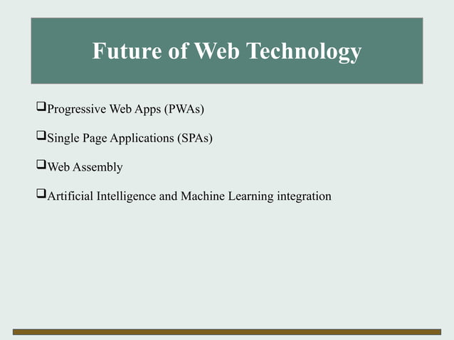 seminar on web technology with cloud service | PPT