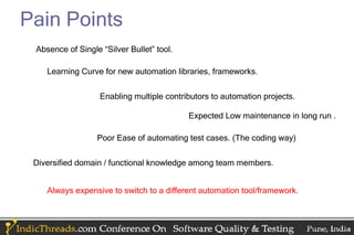 Web Test Automation Framework - IndicThreads Conference | PDF | Web ...