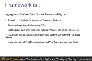 Web Test Automation Framework - IndicThreads Conference | PDF | Web ...