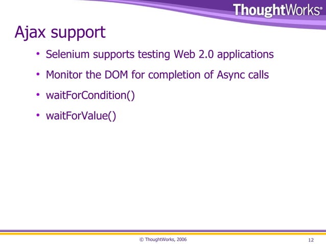 Web Test Automation with Selenium | PPT
