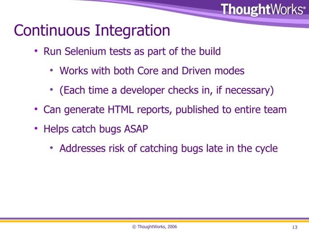 Web Test Automation with Selenium | PPT