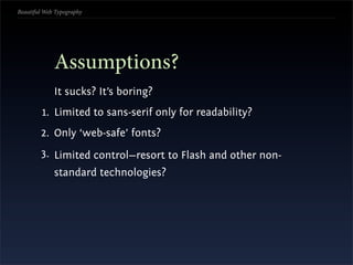 Beautiful Web Typography (#5) | PPT