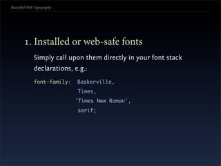 Beautiful Web Typography (#5) | PPT