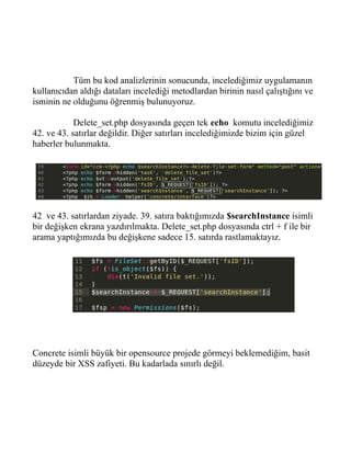 Web Uygulamalarında Kaynak Kod Analizi - 1 | PDF