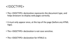 Before Starting HTML , some topics to remember. | PPTX