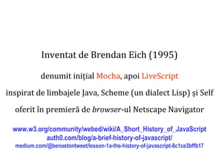 STAW 02/12: Programare Web: Limbajul JavaScript. Aspecte esenţiale | PPT