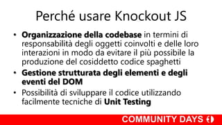 Usare Knockout JS | PPTX