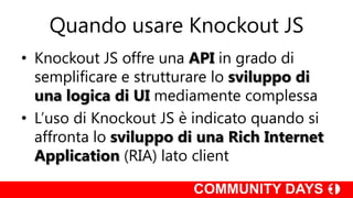 Usare Knockout JS | PPTX
