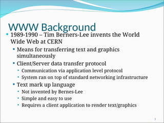 A detailed presentation on the World Wide Web | PPT