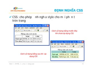 Slide 1 - Thiết kế Web cơ bản | PDF