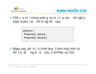 Slide 1 - Thiết kế Web cơ bản | PDF