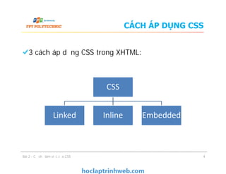 Bài 2 Cơ chế làm việc của CSS - Giáo trình FPT | PPT