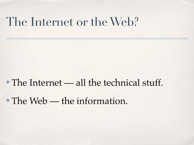 Generations of the Web | KEY