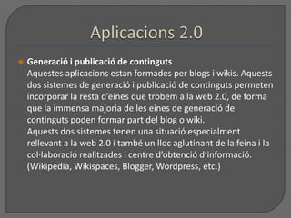 Aplicacions Web 2.0 | PPT