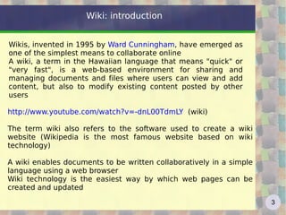Web2.0 2012 - lesson 5 - wiki | ODP