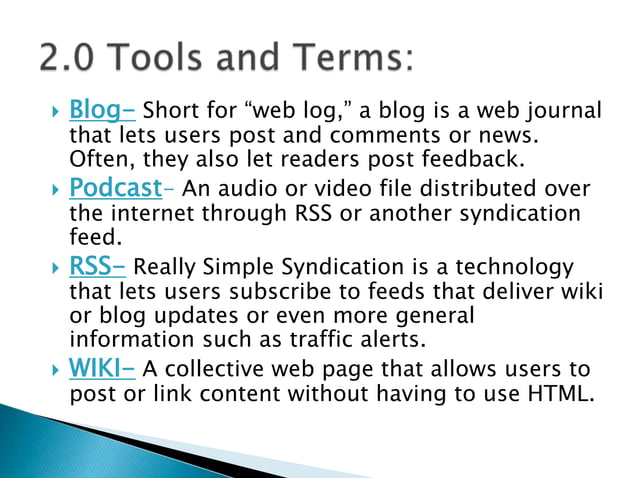 Web 2.0 presentation | PPTX